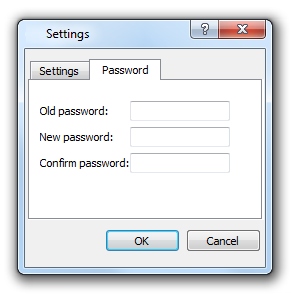 Changing password on HMI device