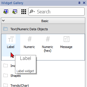 Label widget