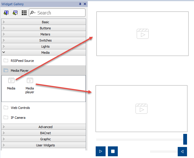 Media Player widgets